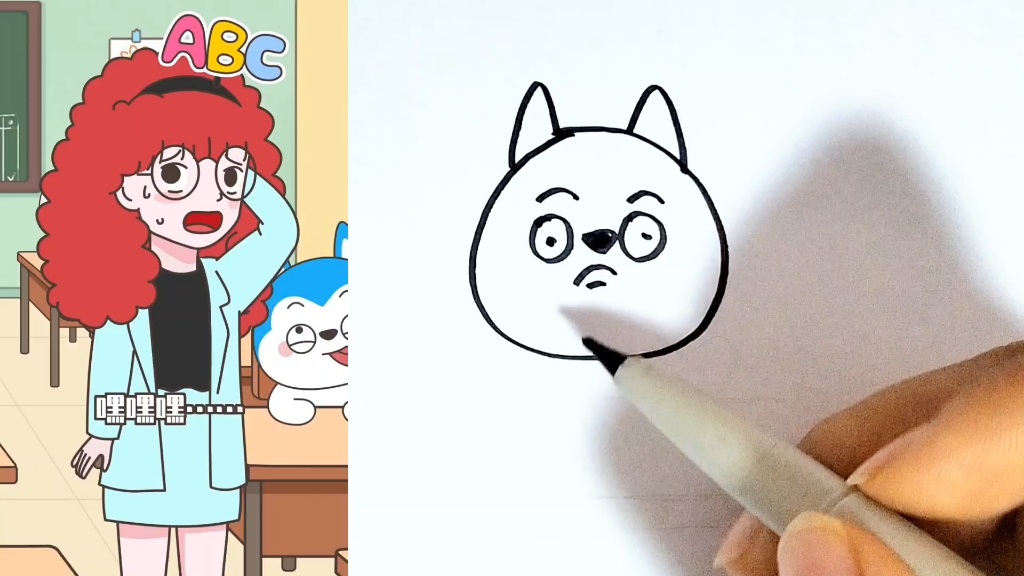 是谁在偷吃零食,创意简笔画,儿童画,创意画,少儿创意美术