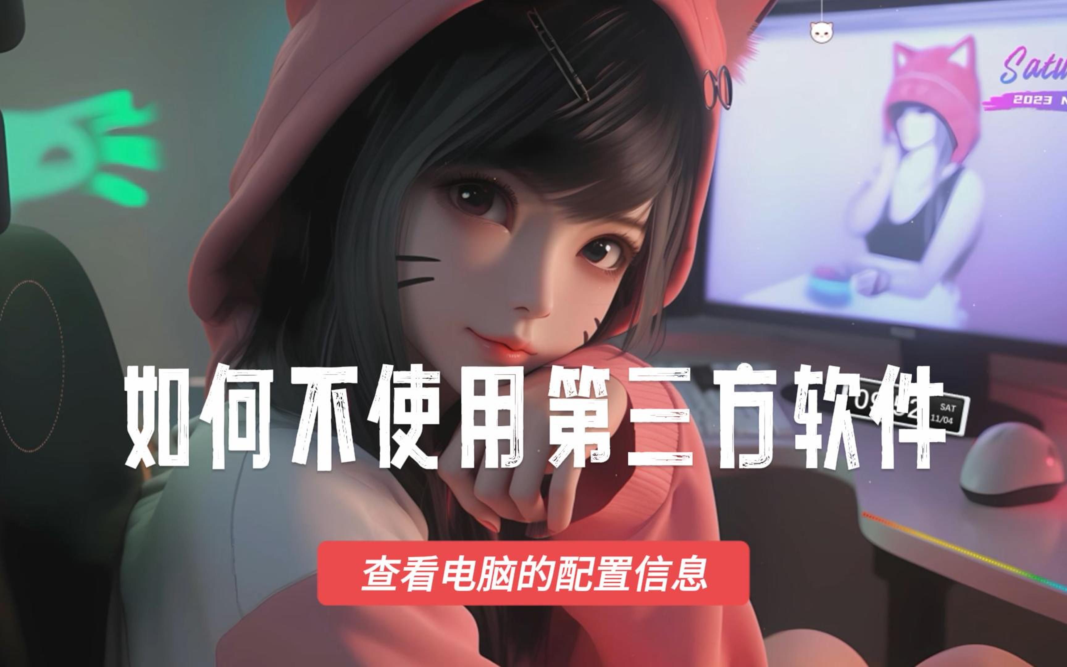 不使用第三方软件,如何查看电脑的型号及详细的软硬件配置信息