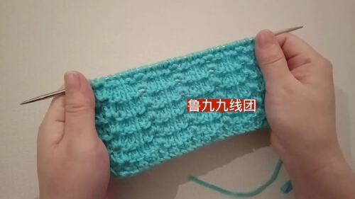 简单的针法编织出与众不同的花样一款微波浪线条花样教程