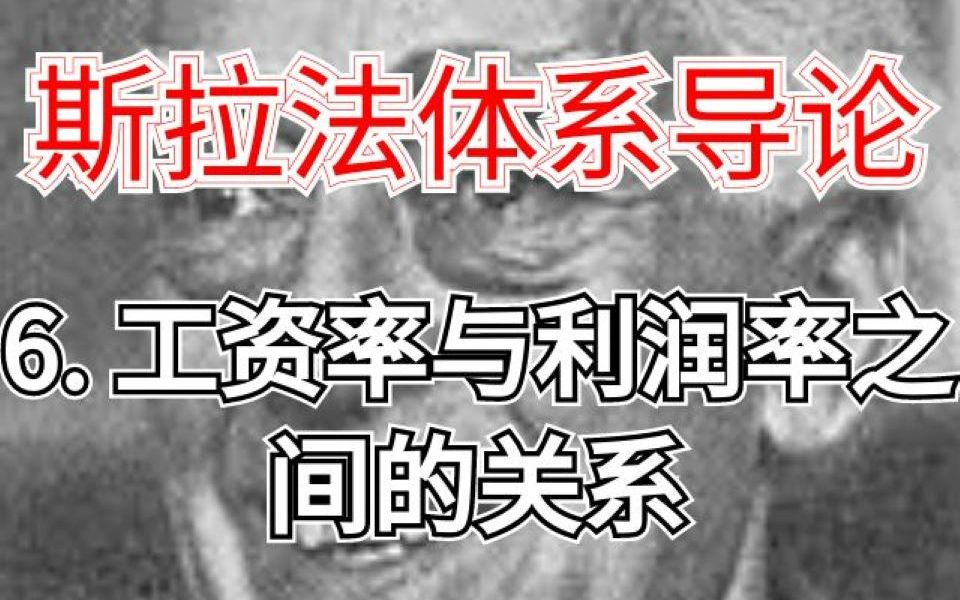 斯拉法体系导论(6. 工资率与利润率之间的关系)