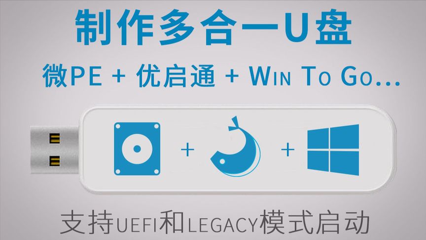 一个U盘安装多个PE系统+Win To Go支持uefi和legacy