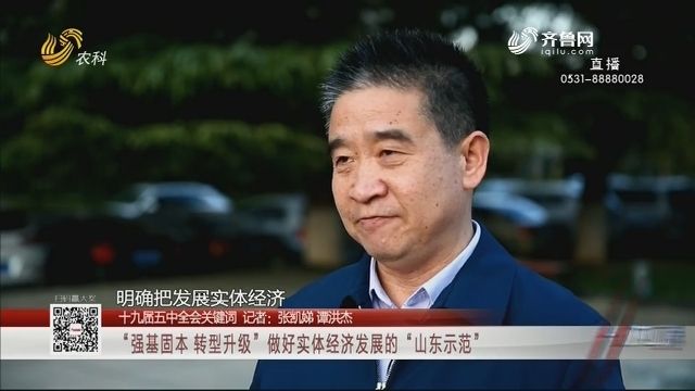 “强基固本 转型升级”做好实体经济发展的“山东示范”