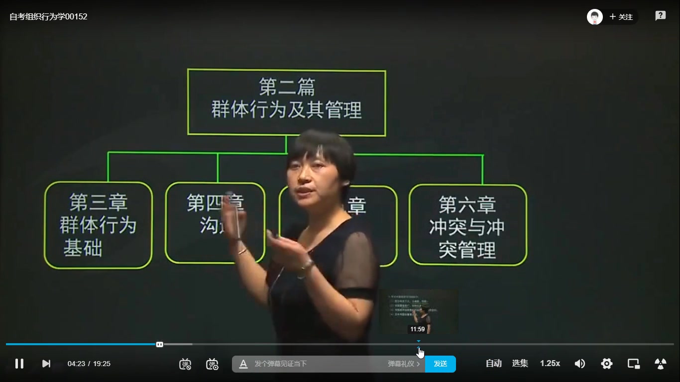 自考00152组织行为学视频和考前资料