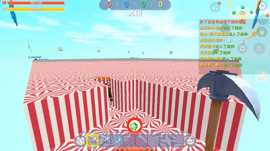 迷你世界:开局一把稿糖果世界半仙一把超级砍刀直接走上人生巅峰