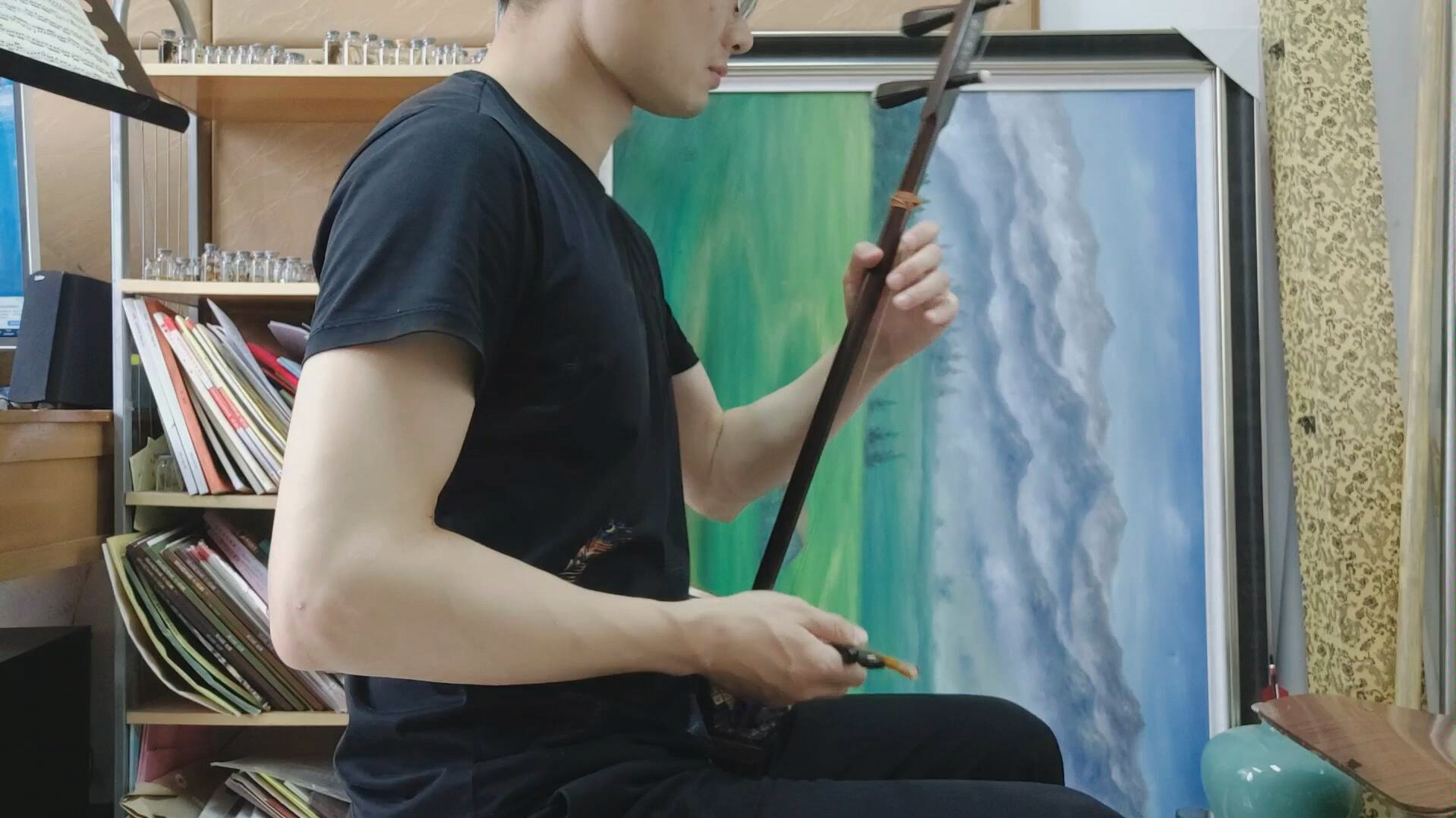 【二胡】慢速示范—《草原新牧民》散板段