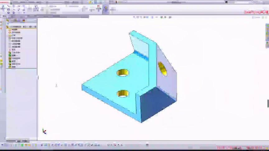 solidworks斜面固定板建模实例,抽壳搞定,你还有更好方法吗?
