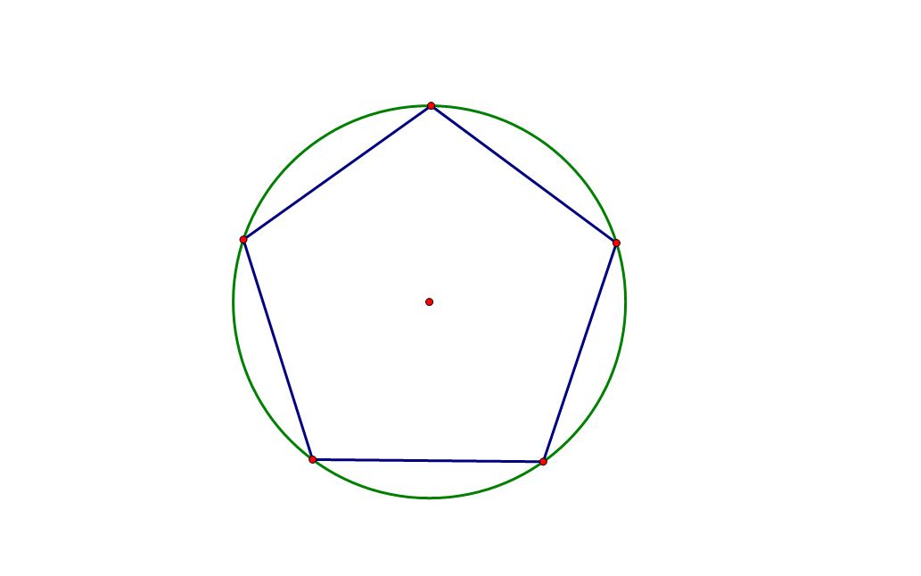 尺规作图圆内接正五边形
