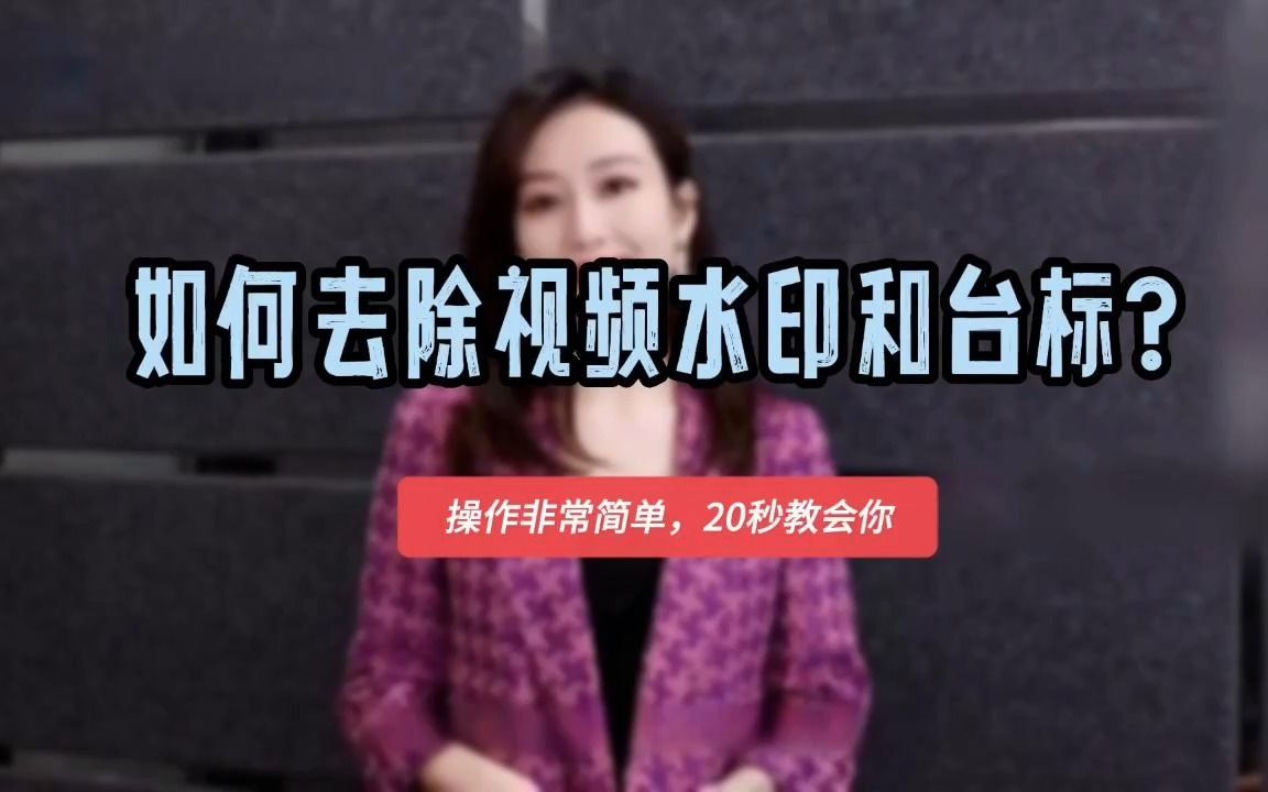 如何去除视频水印和台标?去除腾讯视频,爱奇艺,西瓜视频的内置水印就...