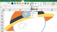 Excel2016绘制卡通形象
