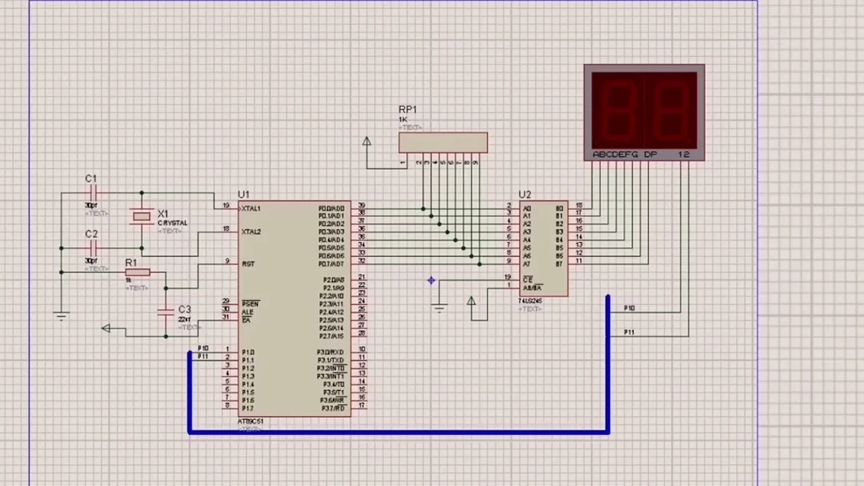 51单片机用数码管动态显示60～0?60S倒计时仿真视频