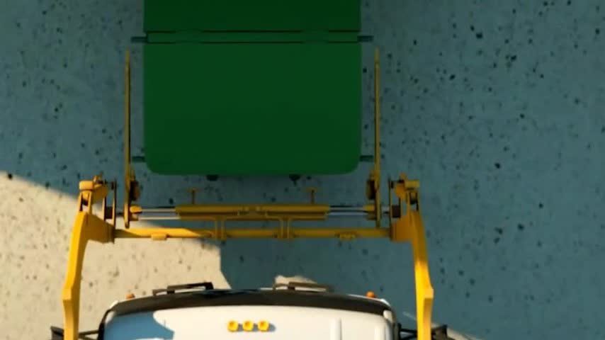 德国的“懒人”垃圾车,从此环卫工人不用下车,轻松清理垃圾!