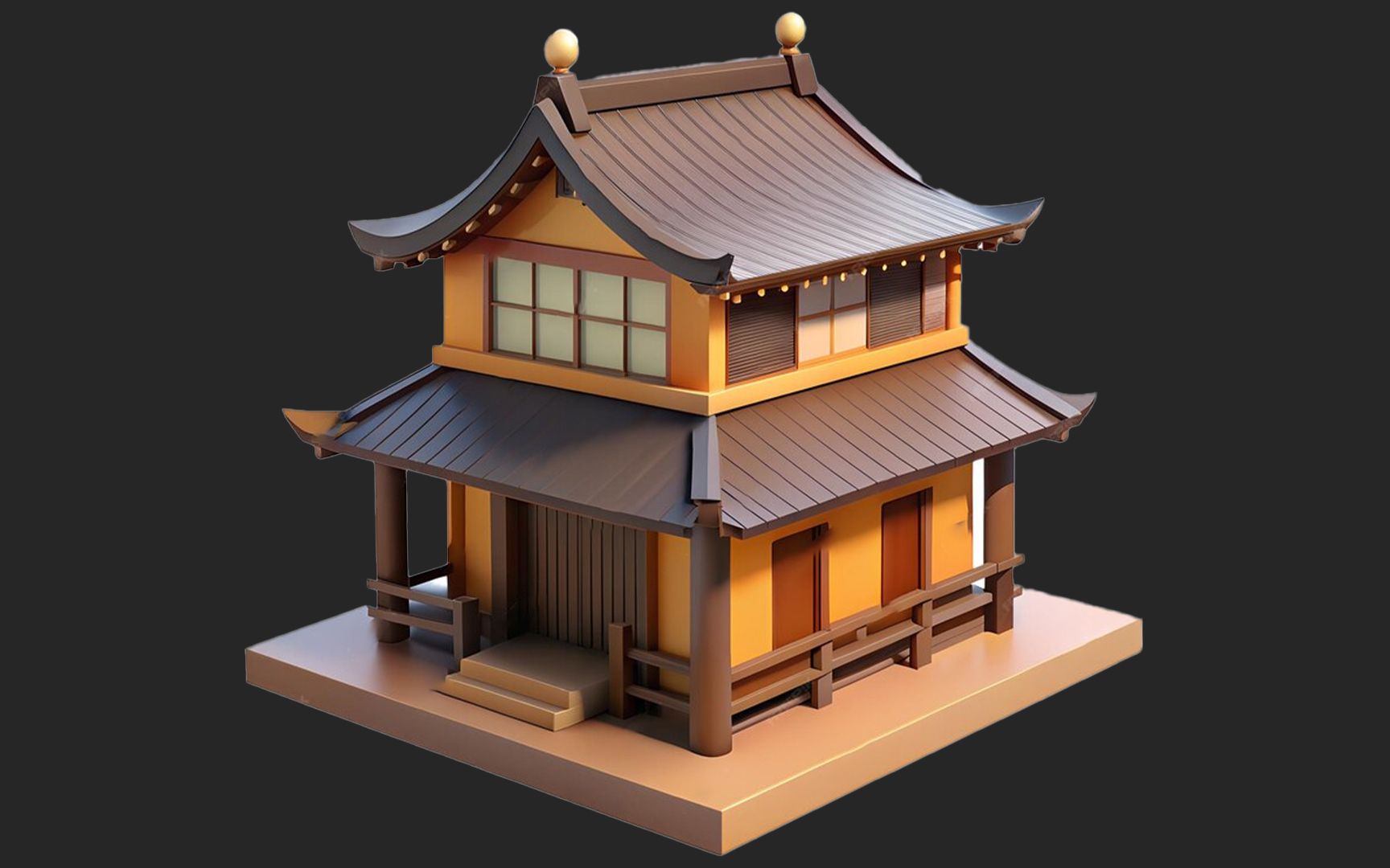 【3dmax建模】零基础入门古风场景建筑模型制作 零基础房屋搭建思路...