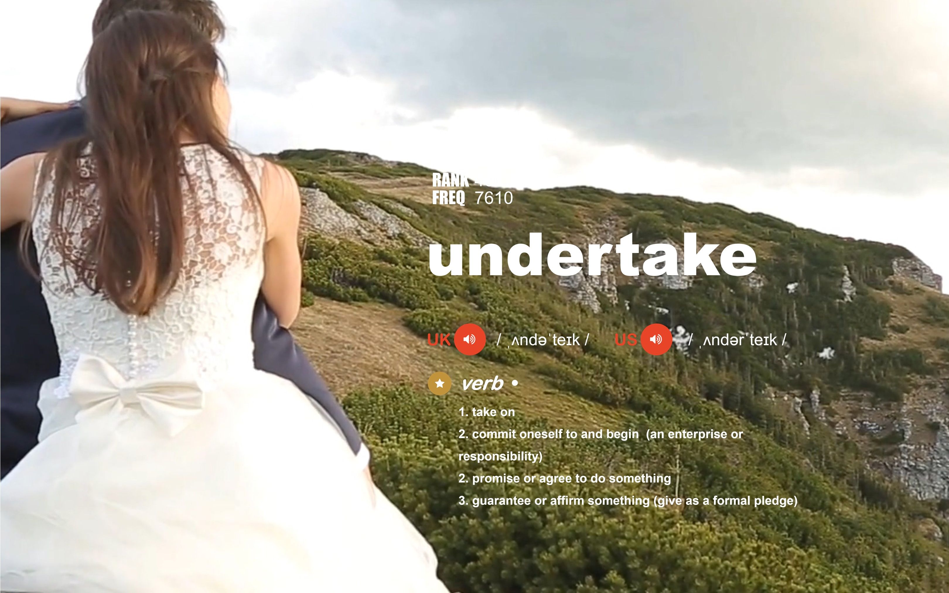 视觉化英语:永久记忆常用词 undertake(排行 4067 词频 7610)