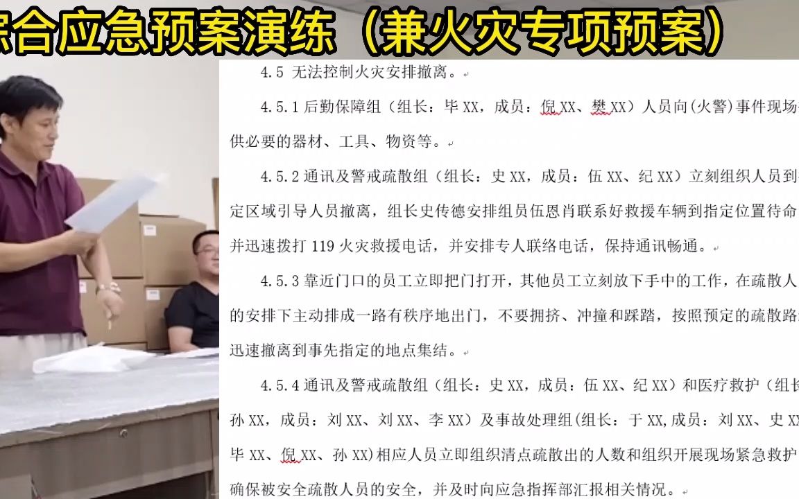 内部培训:综合应急预案演练(+火灾专项应急演练)