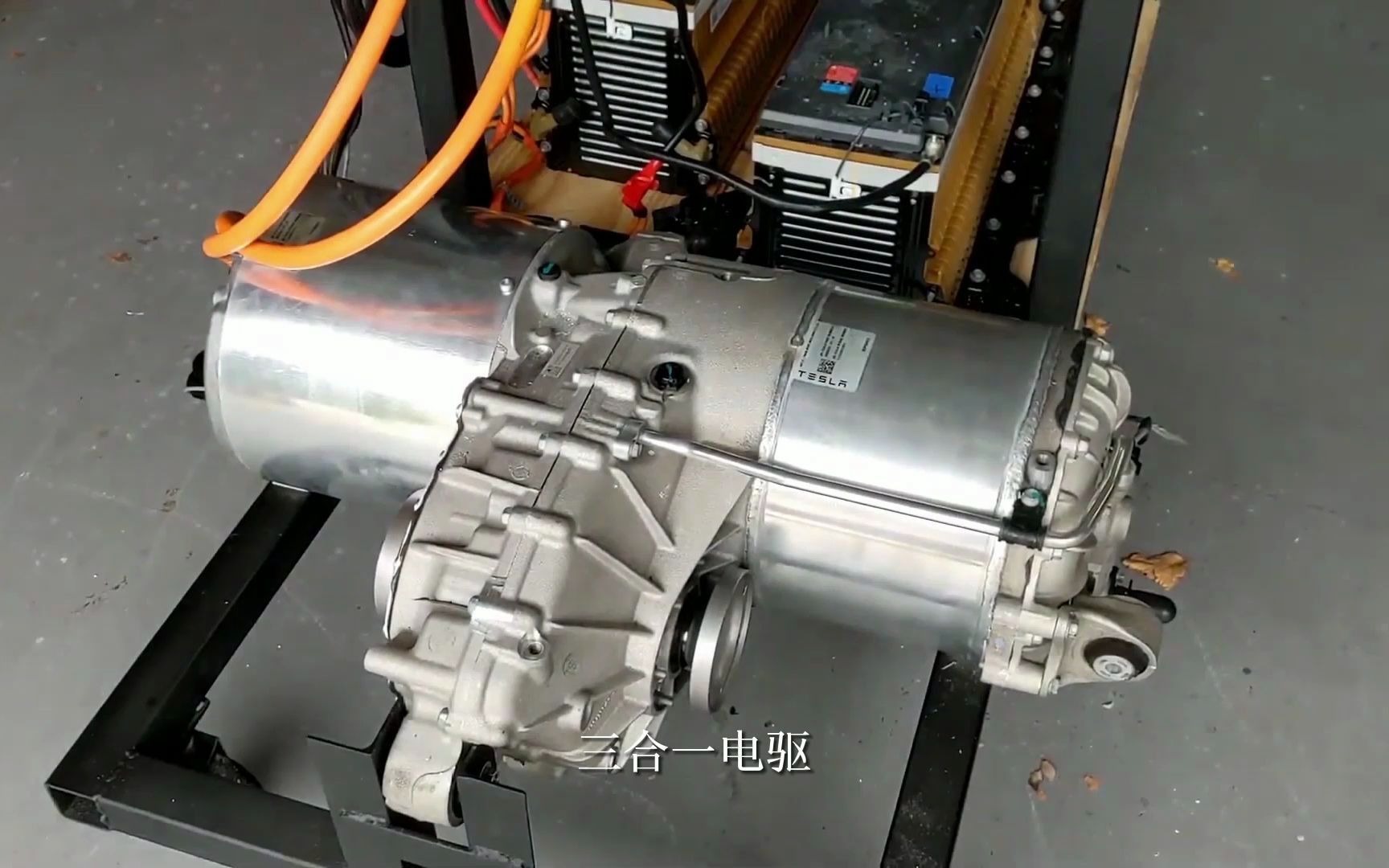 特斯拉Model S电驱动测试台预充电路实物讲解—电动汽车维修培训