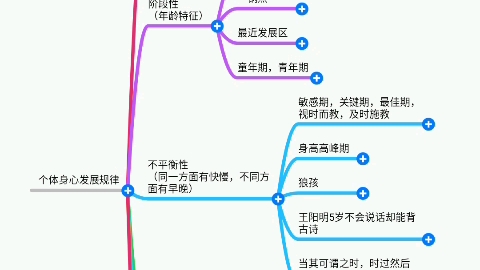 ...平衡性,互补性,个别差异性,整体性,稳定性和可变性(个体身心发展规律)