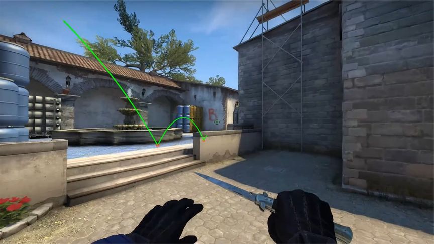 CSGO教学:炼狱小镇3000分必备干货全系道具教程,慢瞄点!