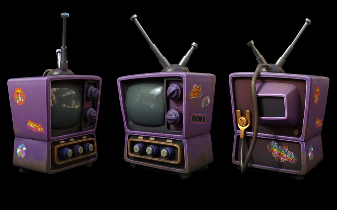 【3D】复古电视机建模 3Dmax全流程模型制作教程{模型制作+材质渲染}