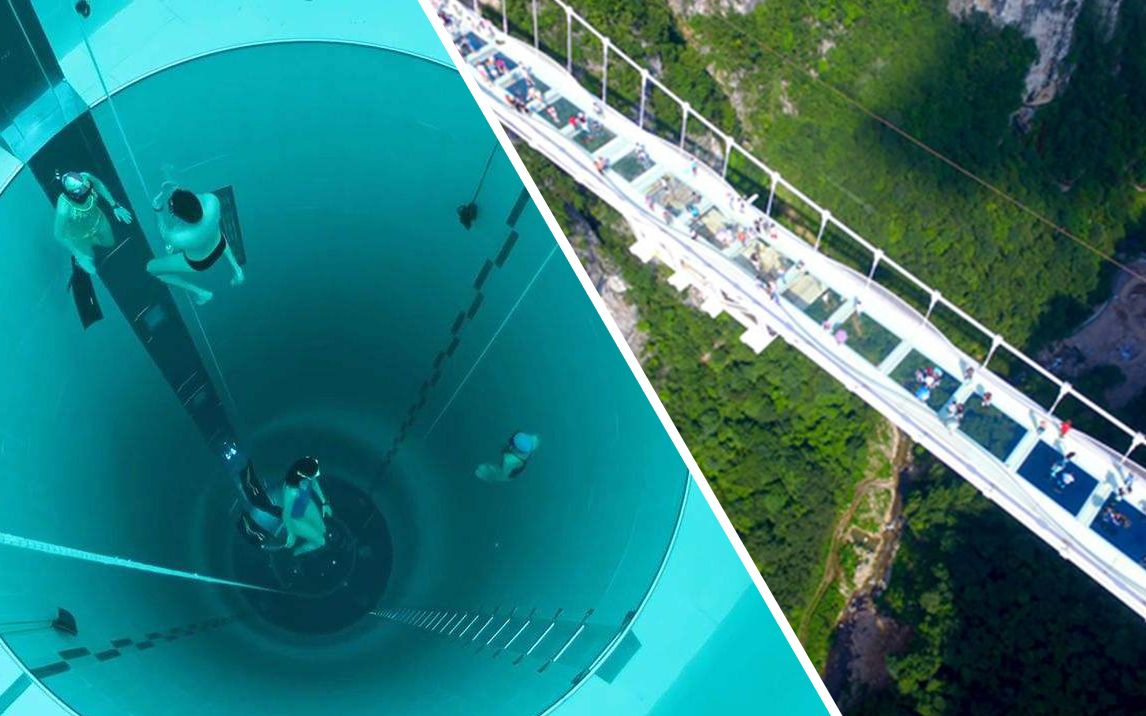 盘点五个世界上最有特色景点 ,张家界玻璃栈道最为出名