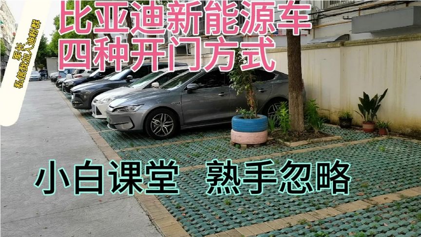 比亚迪小白课堂(7)四种开门方式 APP远程开关门不管你有多远