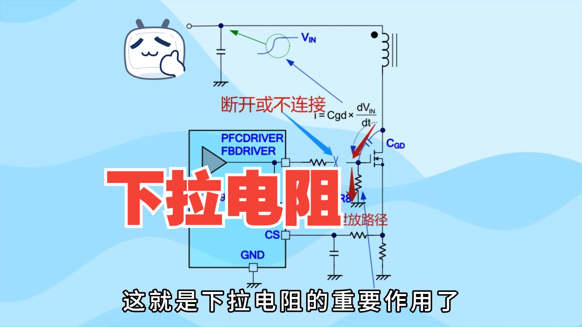 MOSFET栅极-源极的下拉电阻有什么作用?