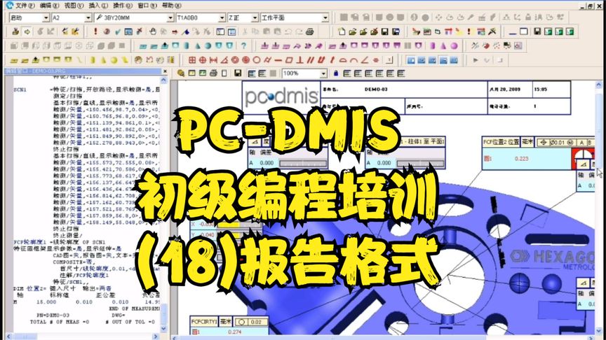 PC-DMIS 初级编程培训 (18)报告格式
