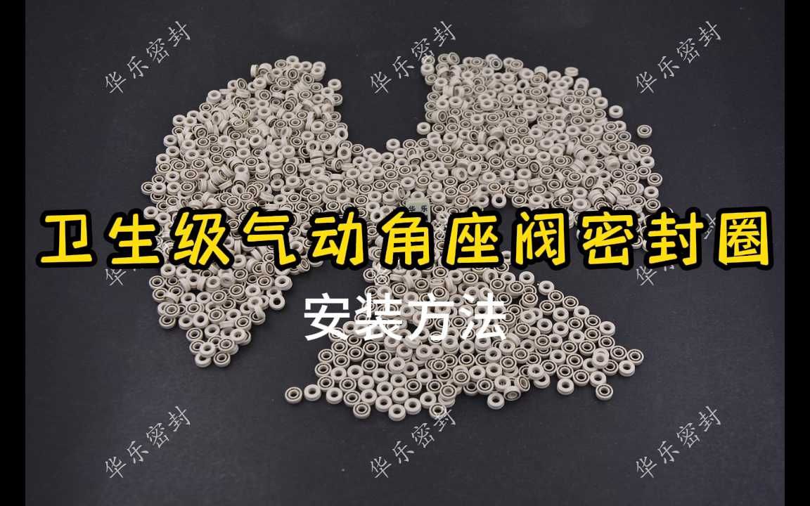 卫生级气动角座阀密封圈安装方法