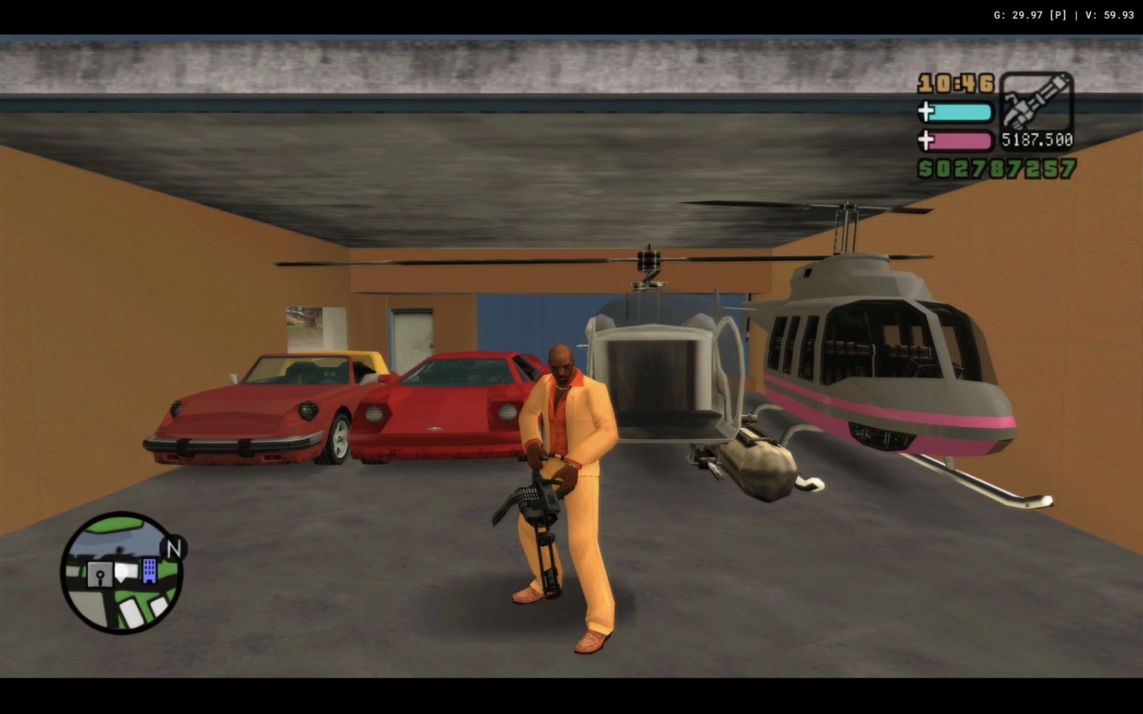 【GTAVCS:游戏成果展示】罪恶都市传奇PS2美版100%完成度隐藏车...
