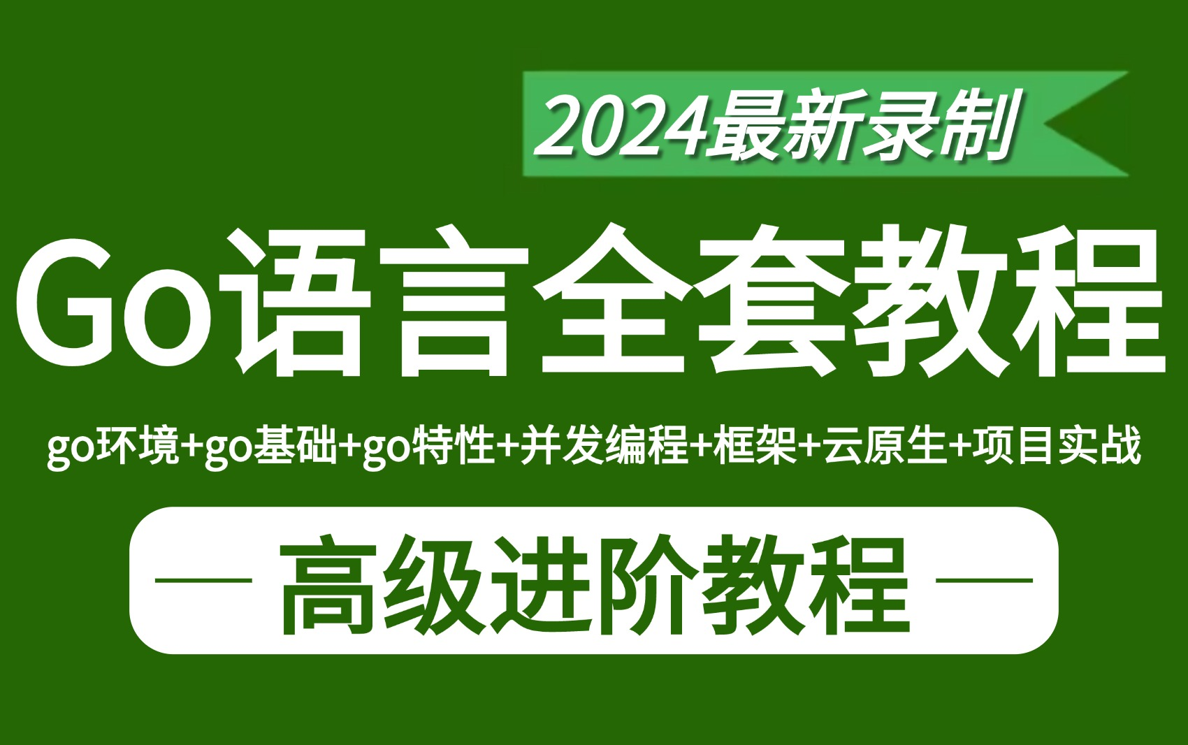 【Golang教程】2024最新Golang零基础入门教程,保姆级入门到精通到...