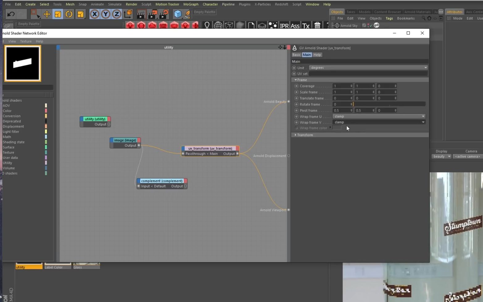 C4D Arnold 阿诺德教程_添加标签