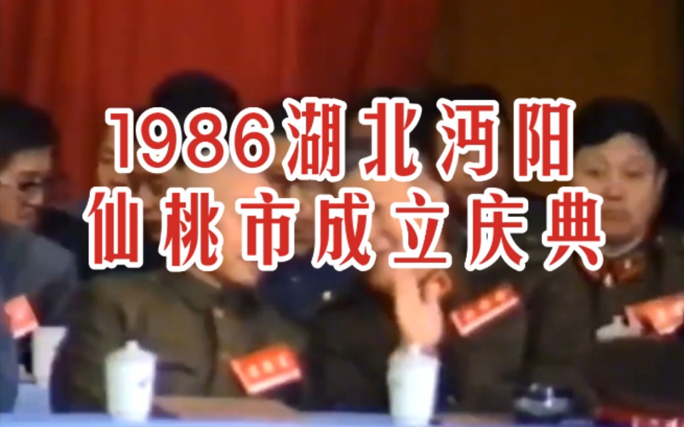 【时光记录】1986年 仙桃市成立庆典 80八十年代湖北省沔阳县历史...