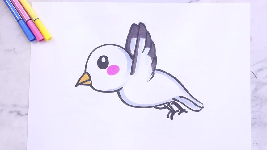 小鸟怎么画简笔画