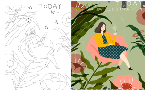 美院插画老师教你做设计只需要三步!【商业插画】【绘画过程】