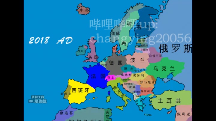 [动画]德国崛起历史版图变迁(1870—2018)