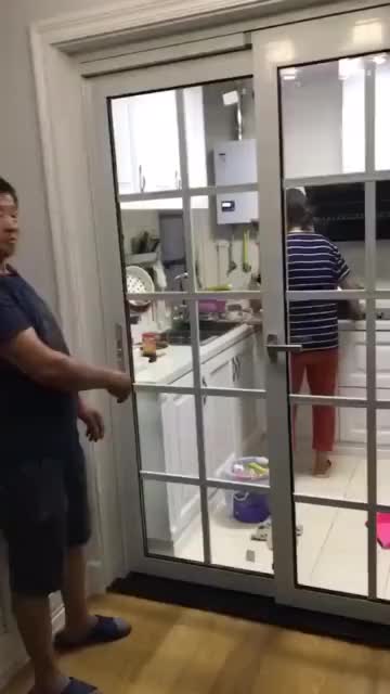 这个推拉折叠门很不错!#生活福利社#