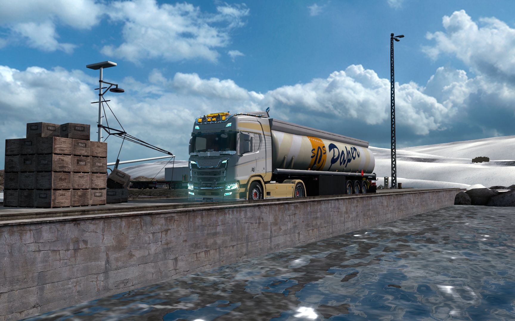 【欧洲卡车模拟2】7.29 ProMods 环爱尔兰英国冰岛 直播录像