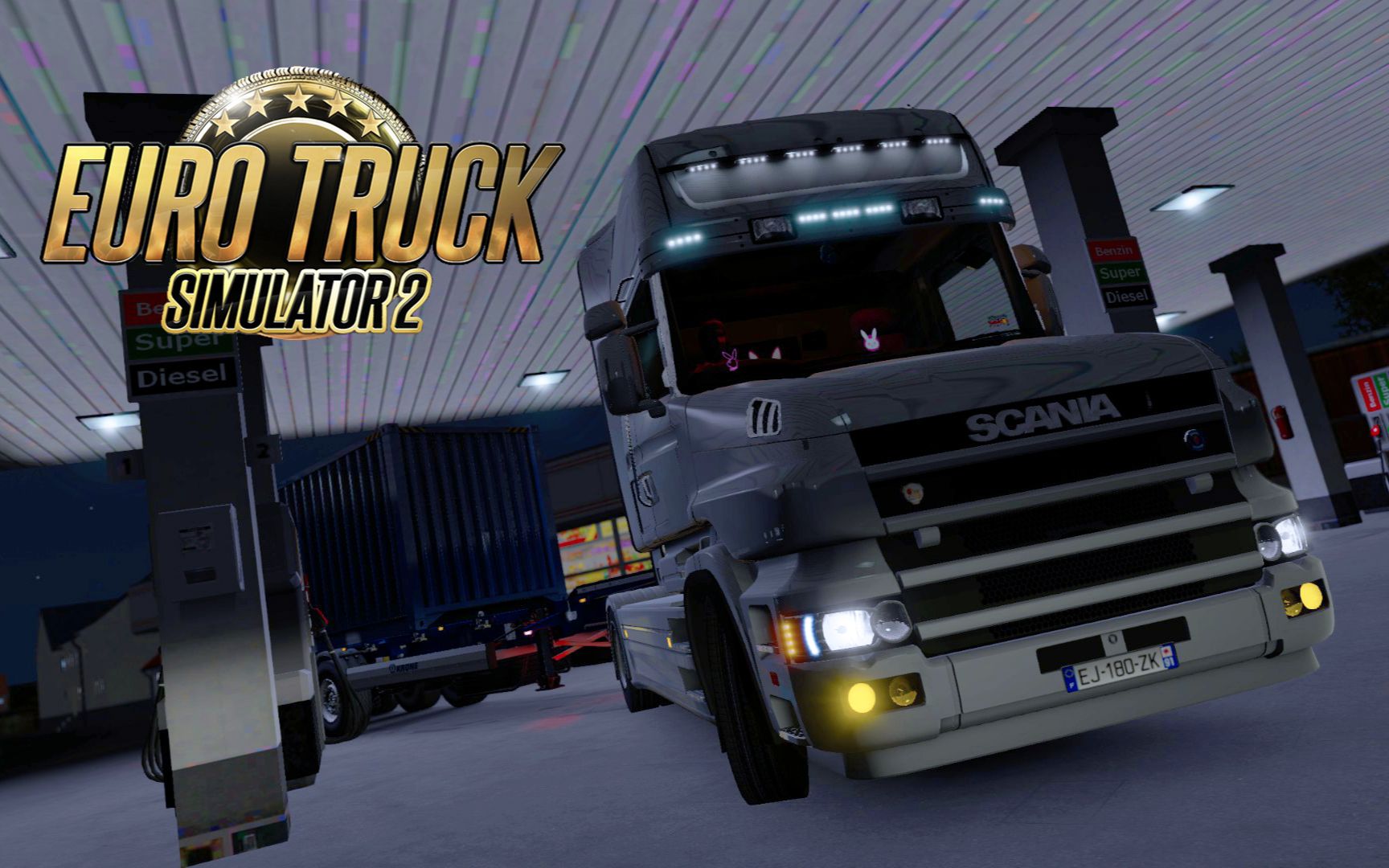 【欧洲卡车模拟2】爱尔兰环岛行#1-深夜初次进入爱尔兰岛 Euro Truck ...