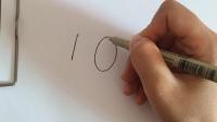 手把手教你画鸡, 仅需10秒, 用数字10画出鸡的卡通画
