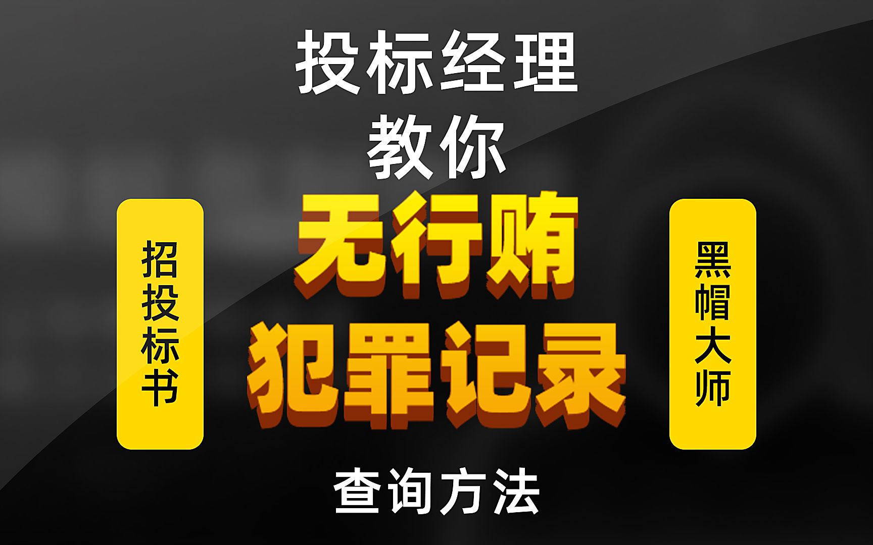 公司无行贿犯罪记录证明(法定代表人和项目负责人)