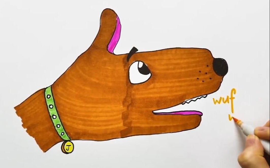 ...教孩子4分钟画出8种可爱手掌画,儿童画,儿童简笔画,儿童创意画,绘画,...