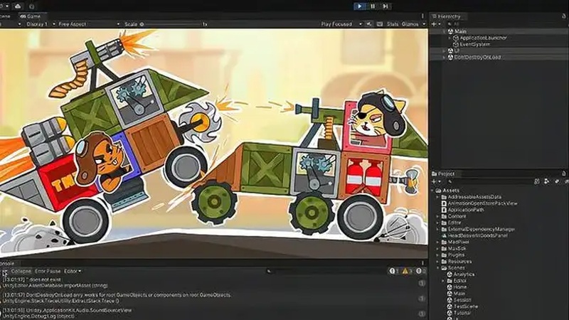 Unity游戏源码 终极战车 建造自己的毁灭机器 Unity版本:2022