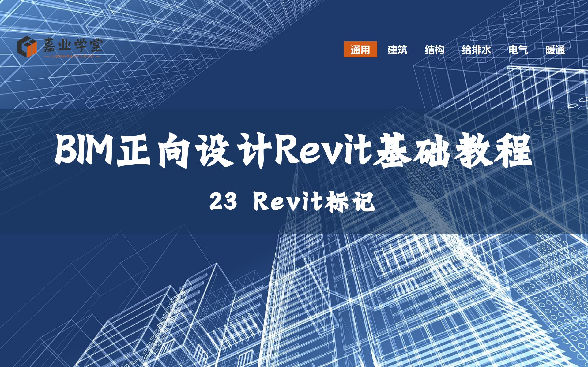 P23 【常规基本操作】 Revit标记