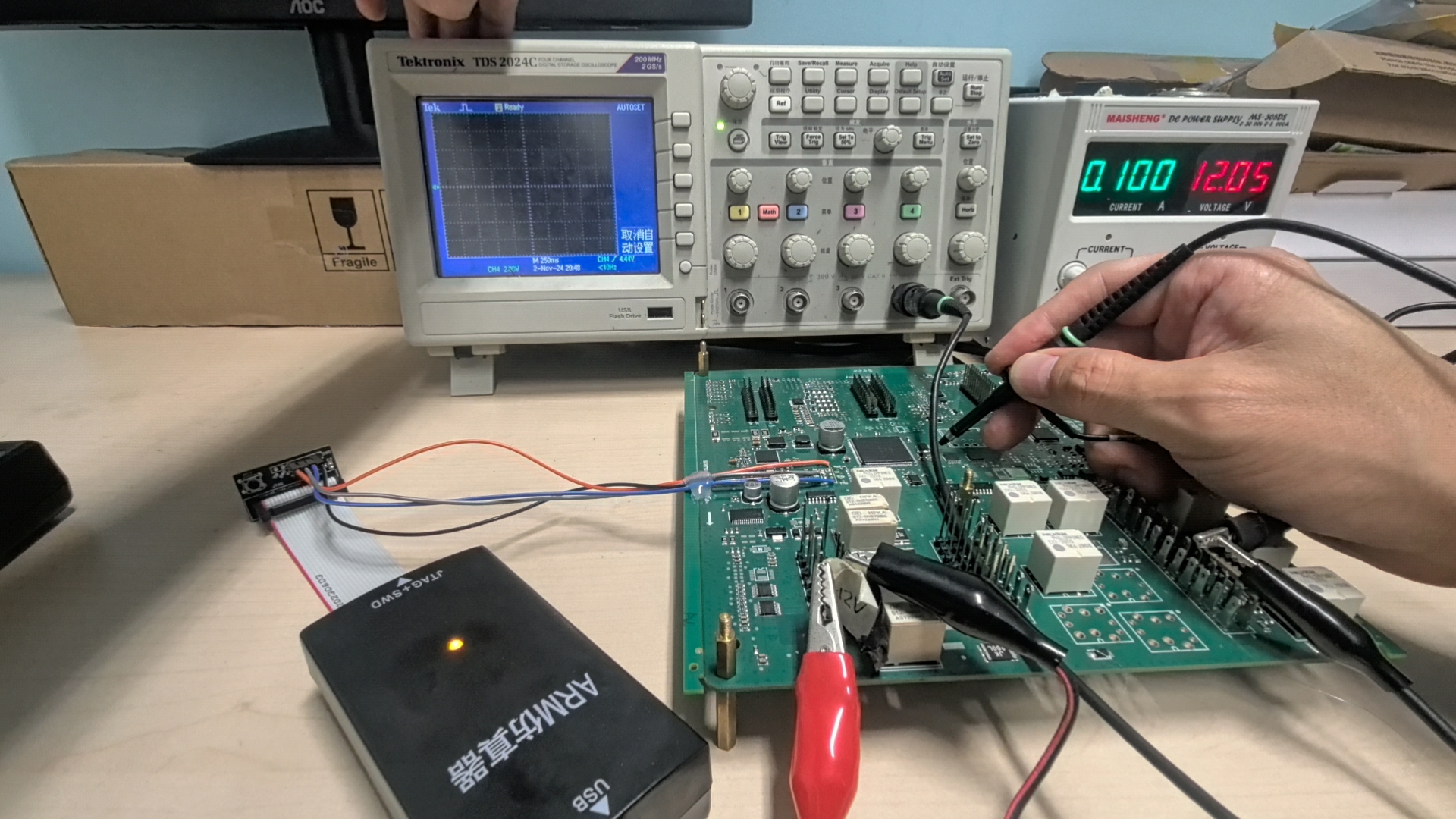 用NXP ARM系列专用高速 USB Jlink调试仿真工具帮用户解锁修好一块...