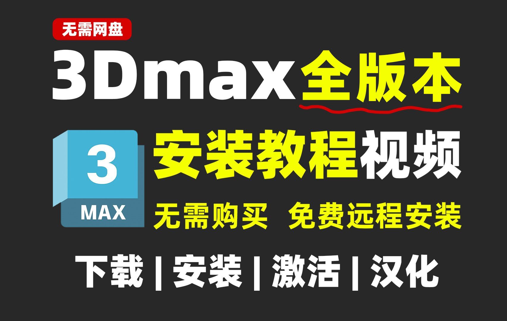 3DMAX软件全版本永久免费下载,3dmax2018下载安装激活教程,一键...
