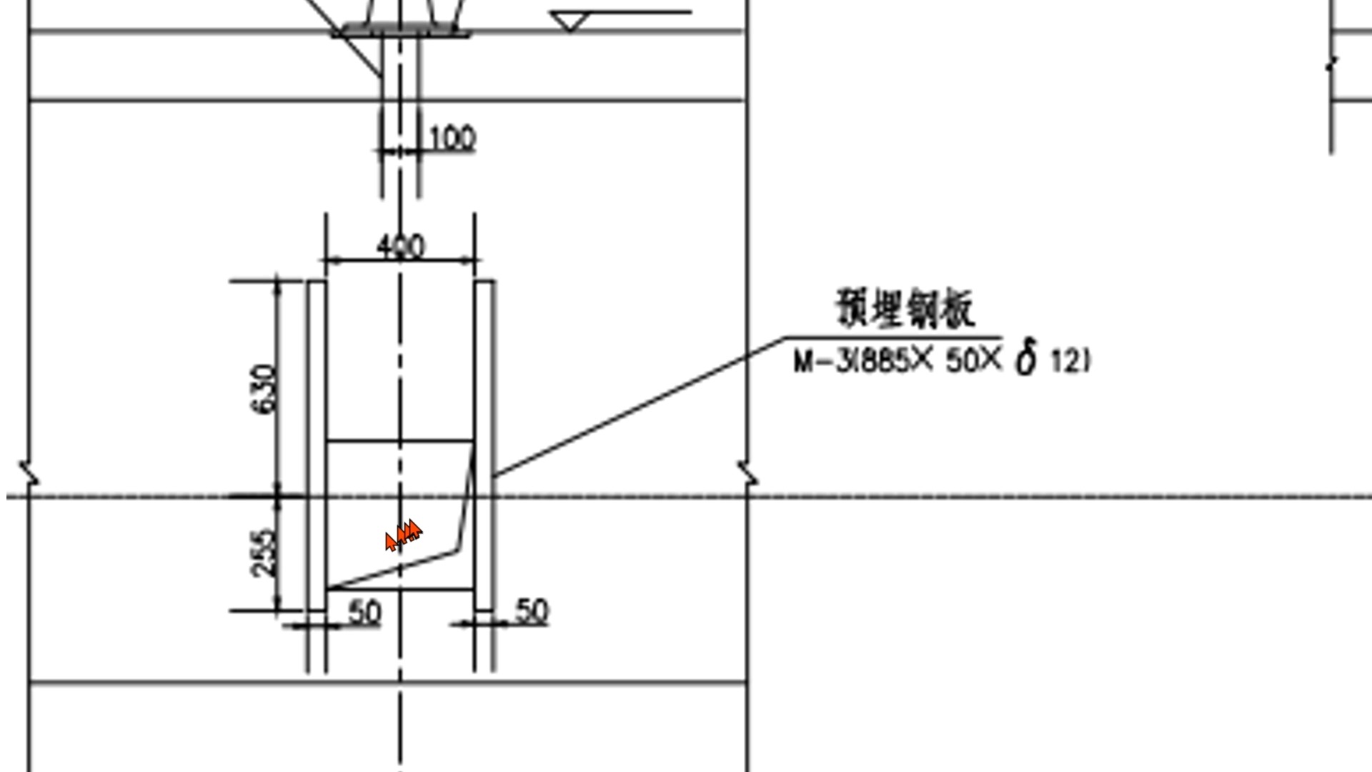 V型滤池闸门安装大样