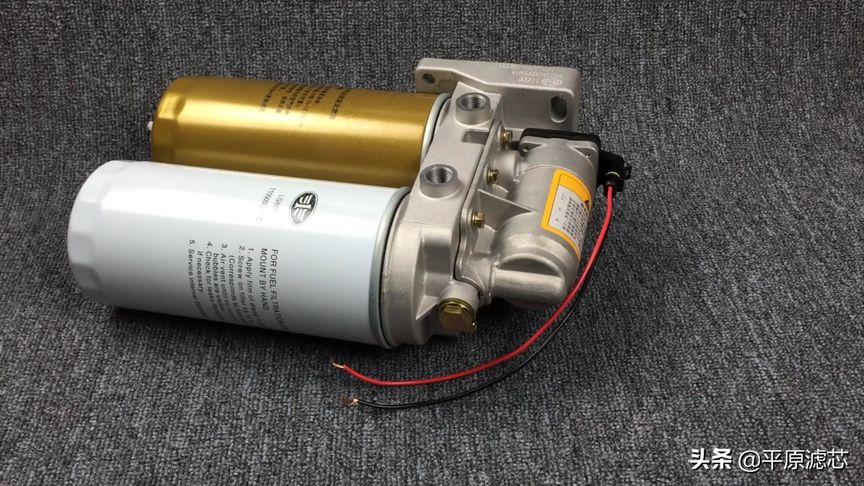 解放重卡双滤芯带电动泵油,告别停车回油不好启动