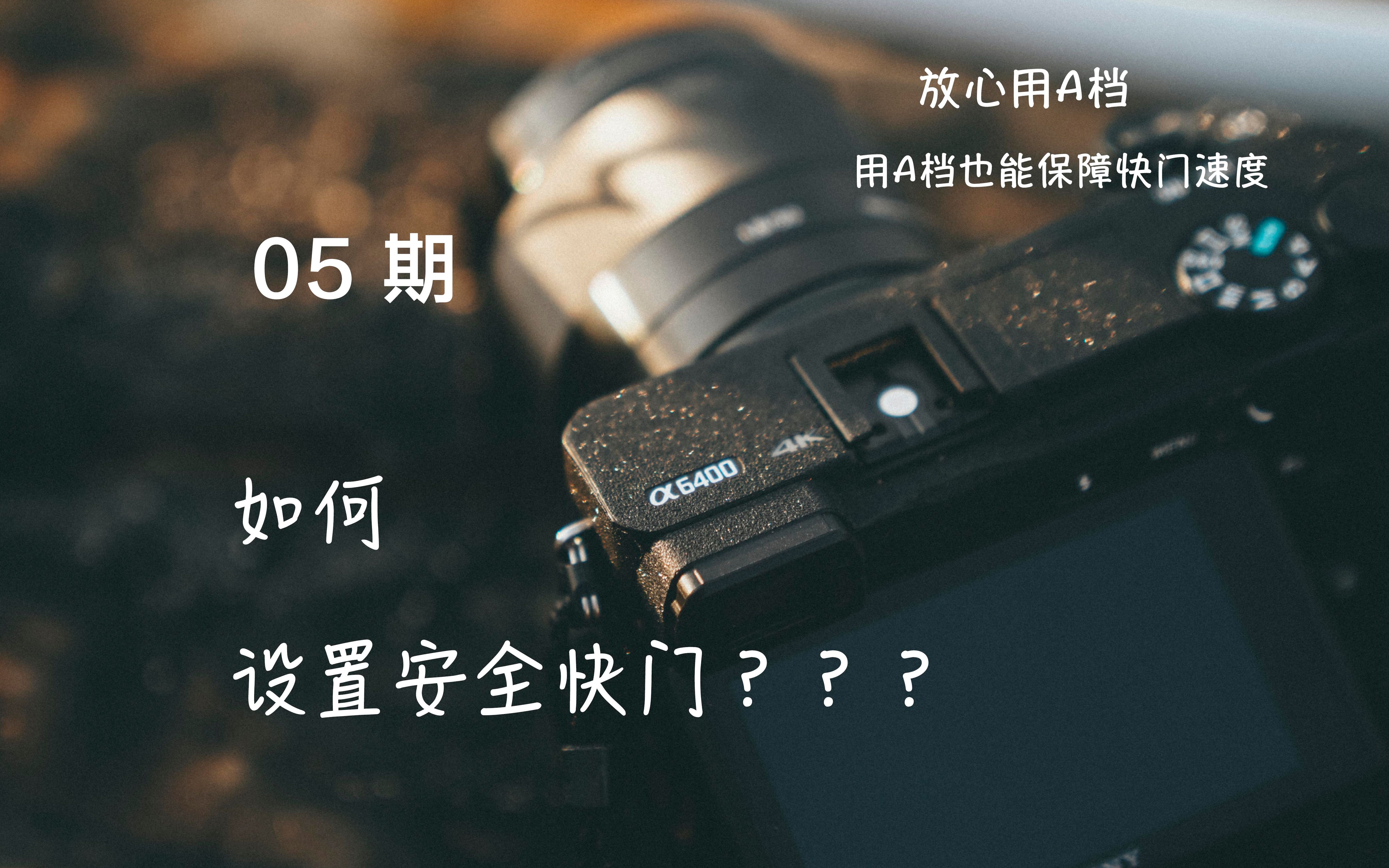 05索尼相机使用教程-设置安全快门,让摄影新手放心用A档位,自动控制...