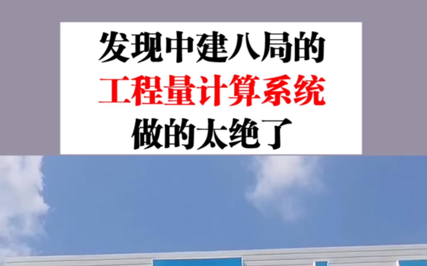 ...中建八局的工程量计算系统做的太绝了,内含上千个计算公式,输入数据...