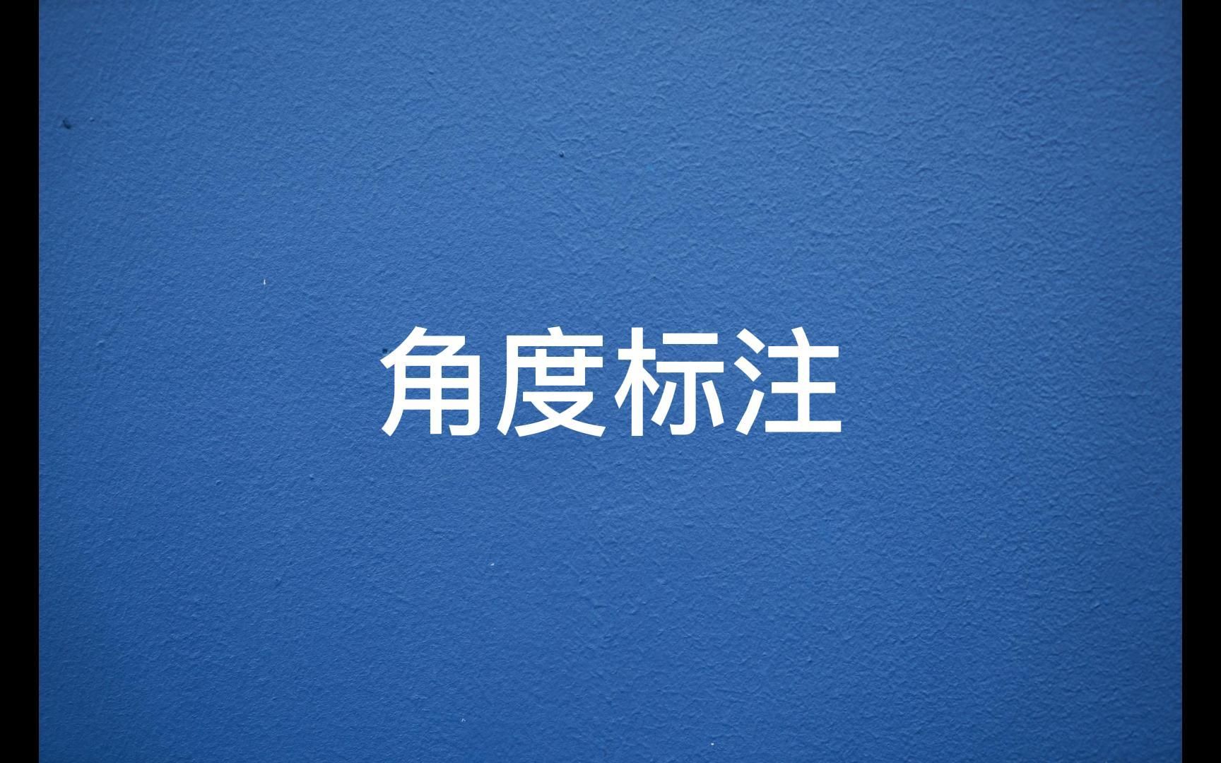 023角度如何标注?