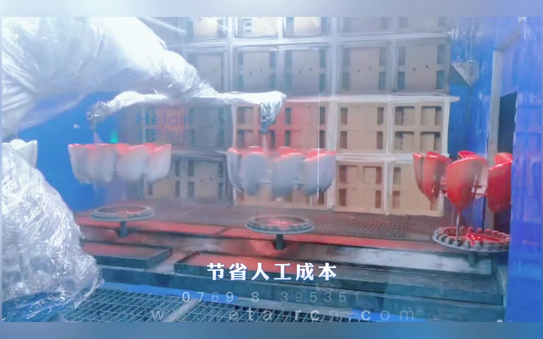 喷漆机器人喷涂汽车部件后视镜双组份+计量缸汽车零部件内外饰件...